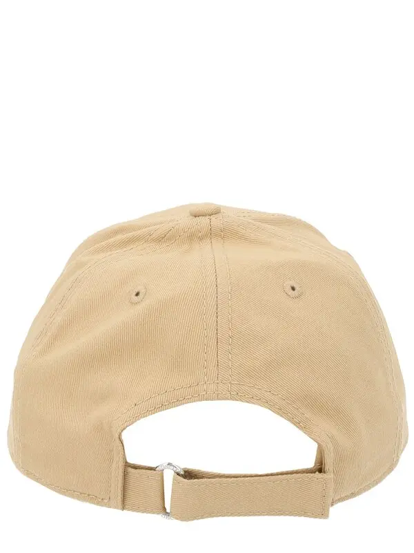 Moncler Baseball Cap With Logo - Beige