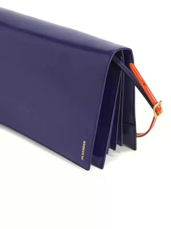 JIL SANDER Medium File Leather Shoulder Bag