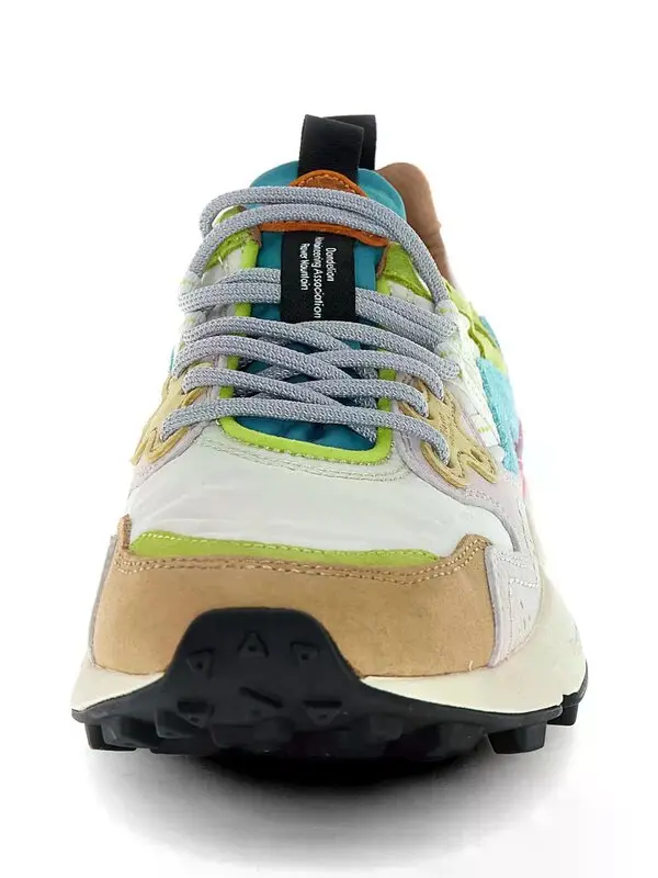 FLOWER MOUNTAIN Nubuck Leather Sneakers - Neutrals