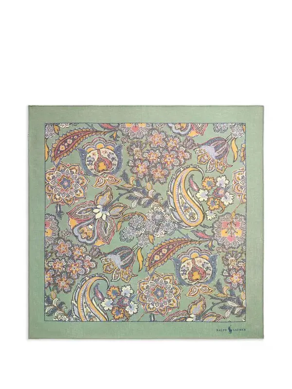 Polo Ralph Lauren Paisley-print Scarf - Green