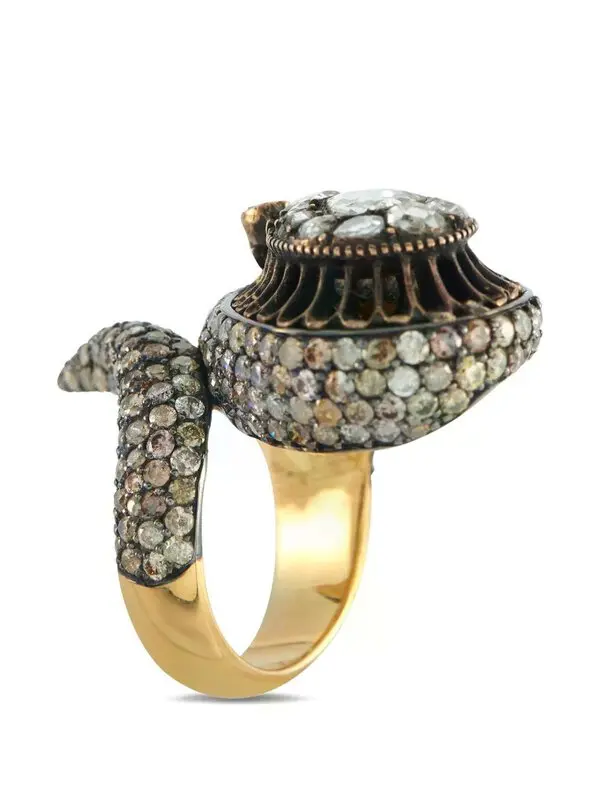 LB EXCLUSIVE Diamond Serpentine Ring - Gold