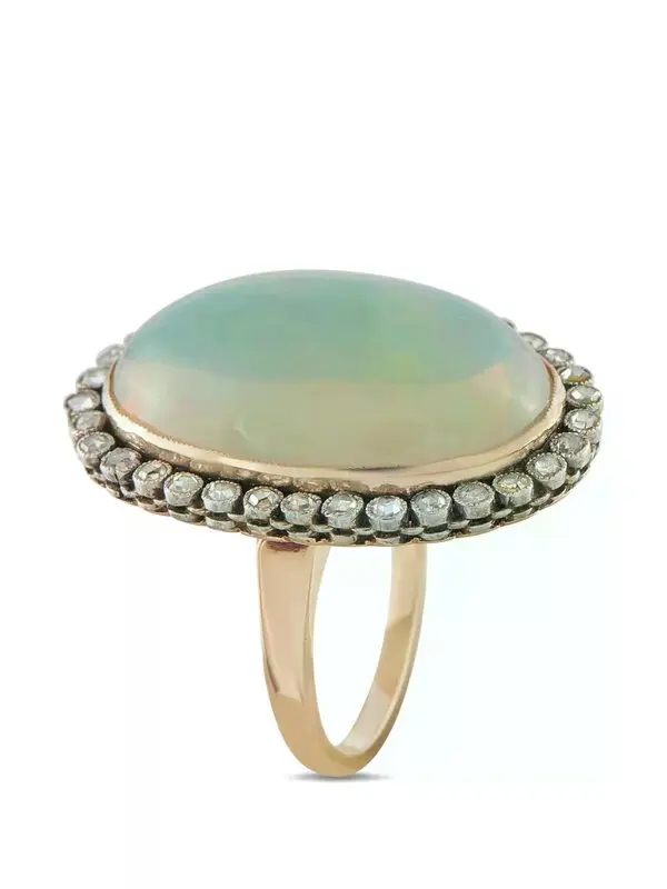 LB EXCLUSIVE Diamond And Opal Ring