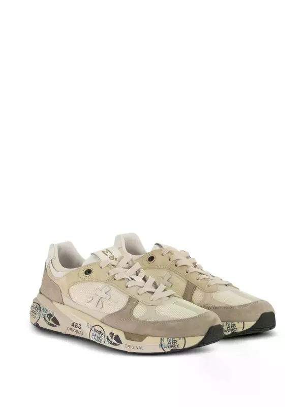 Premiata Mase Panelled Sneakers - Neutrals