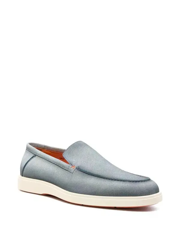 Santoni Stitched Loafers