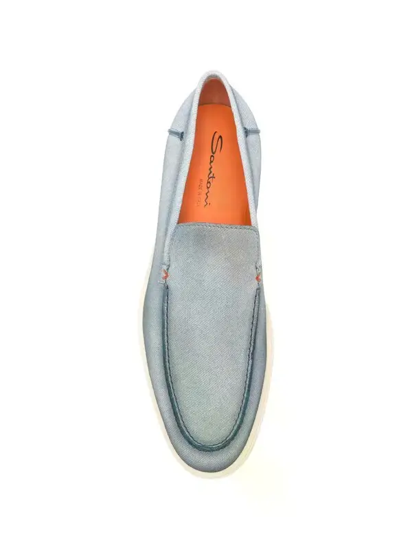 Santoni Stitched Loafers