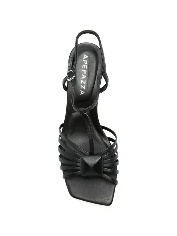 APEPAZZA Aster T-strap Leather Sandals