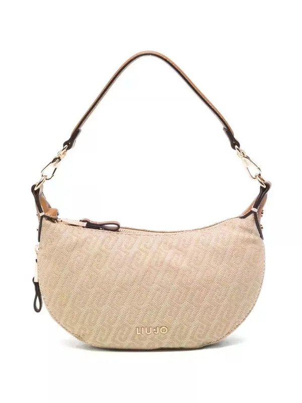 Liu Jo Monogram Print Zip Shoulder Bag