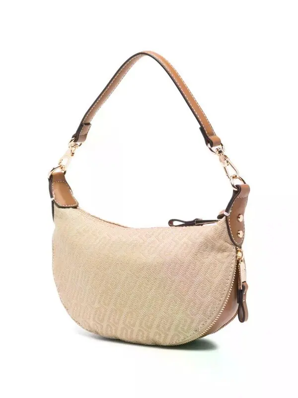 Liu Jo Monogram Print Zip Shoulder Bag