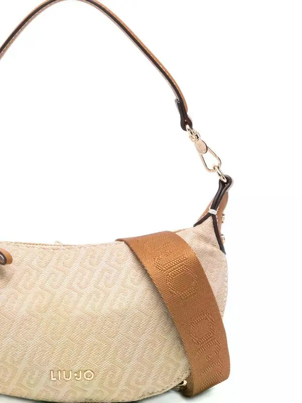 Liu Jo Monogram Print Zip Shoulder Bag