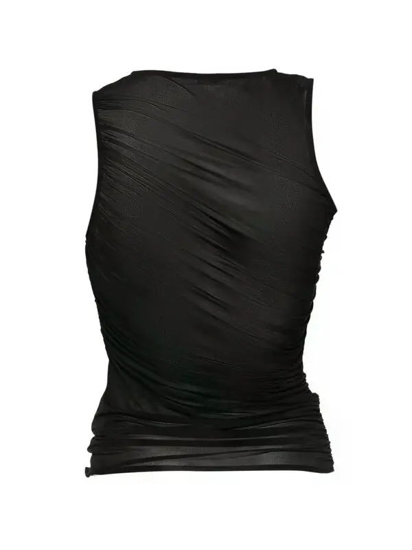 Patrizia Pepe Ruched Sleeveless Top