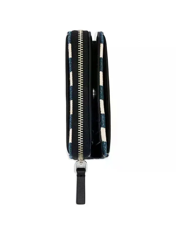 Marc Jacobs The Wallet Striped Canvas Compact Wallet