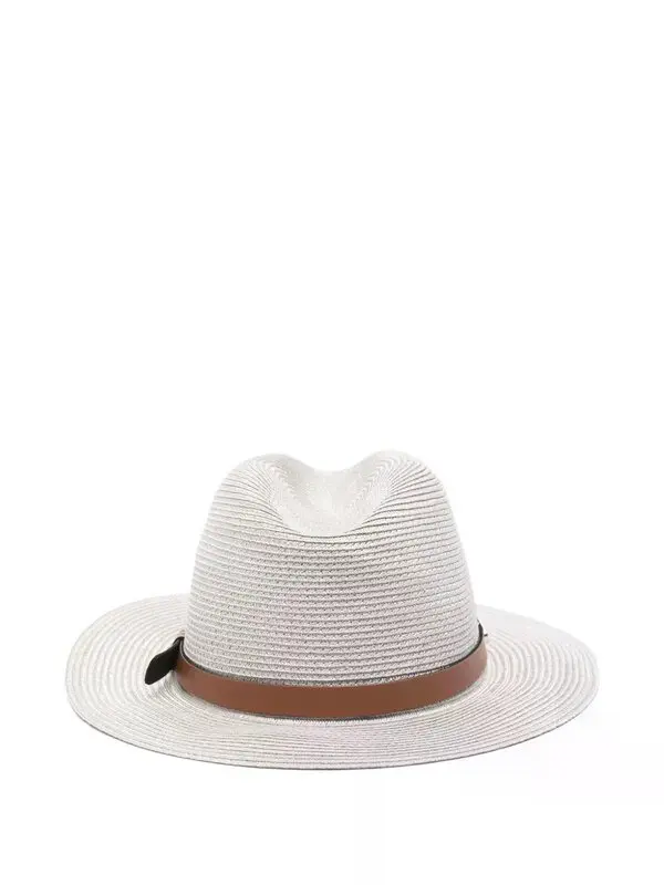 Emporio Armani Brim-belt Fedora - Grey