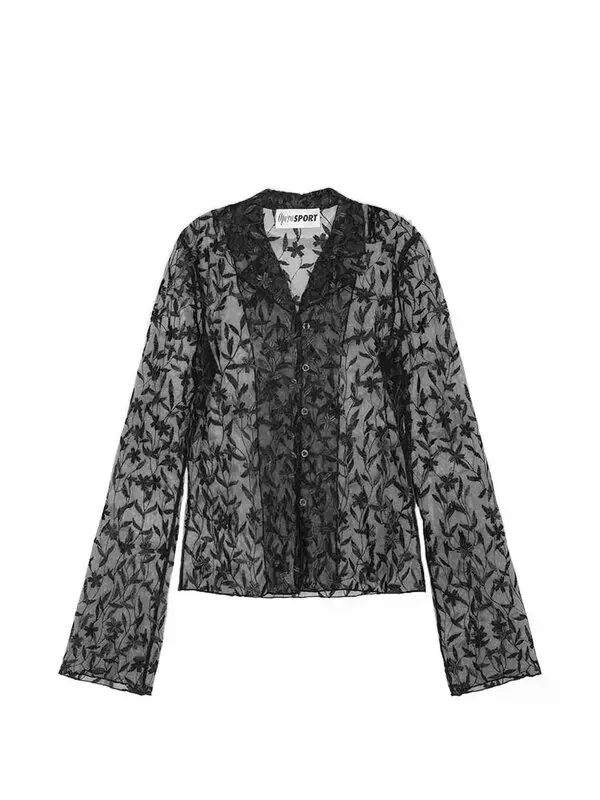 OPÉRASPORT Flora Lace V-neck Shirt