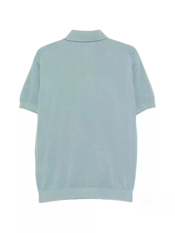 LARDINI Buttoned Knitted Polo Shirt