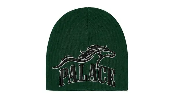 PALACE Horsepower Nein Cuff Beanie - Racey Green