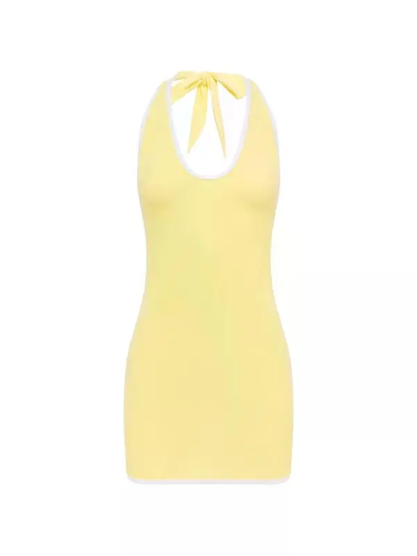 FAE SWIM Ava Halterneck Mini Dress