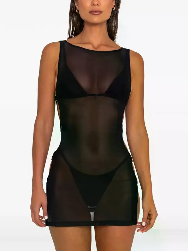 FAE SWIM Moana Mesh Beach Cover Up - Black