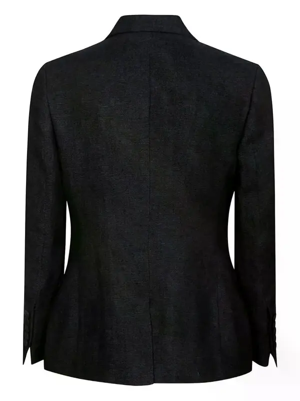 SAULINA Double-breasted Blazer With Flap Pockets