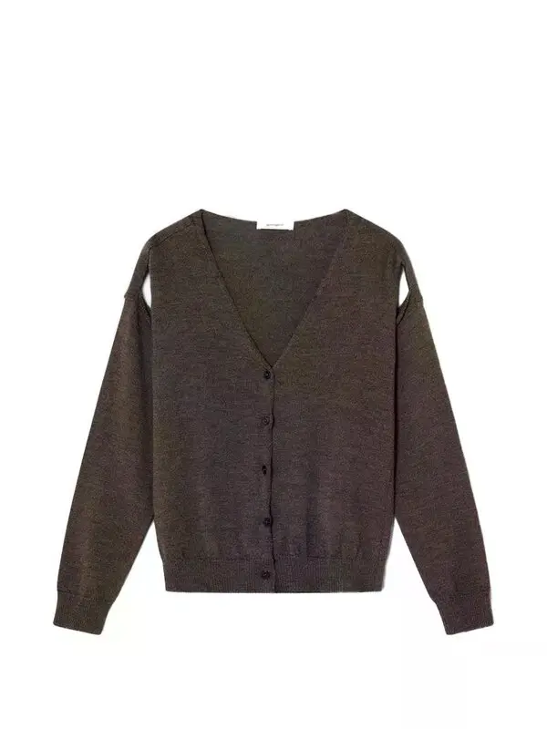Gimaguas Coucou Cutouts Cardigan - Brown