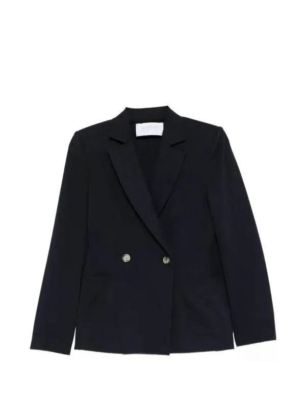 Harris Wharf London Notched-lapel Double-breasted Blazer - Blue