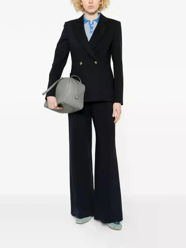 Harris Wharf London Notched-lapel Double-breasted Blazer - Blue