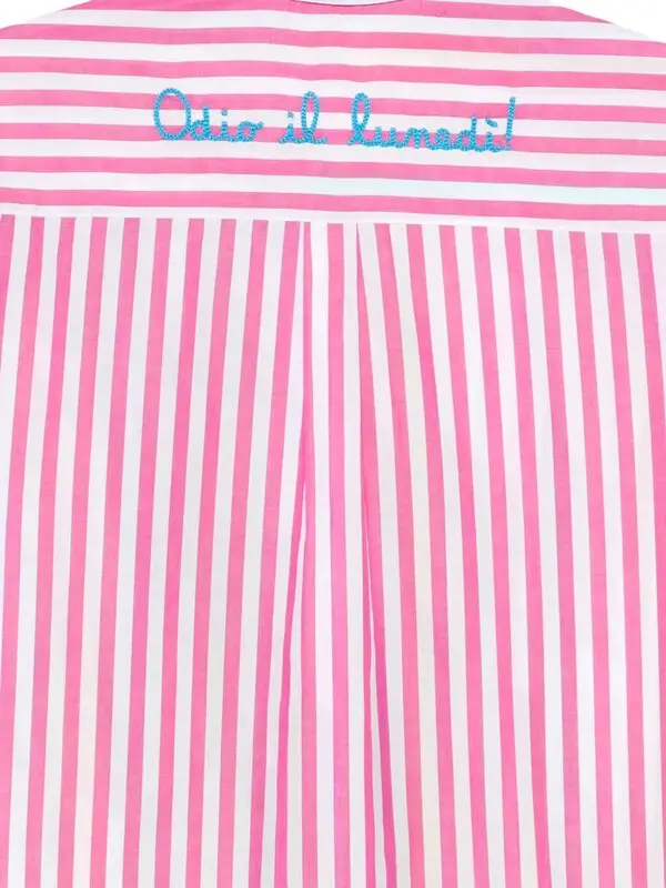 MC2 SAINT BARTH Striped Brigitte Shirt - Pink