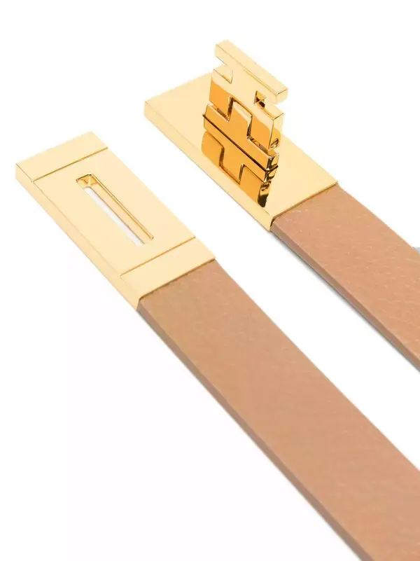 Elisabetta Franchi Buckle Belt - Neutrals