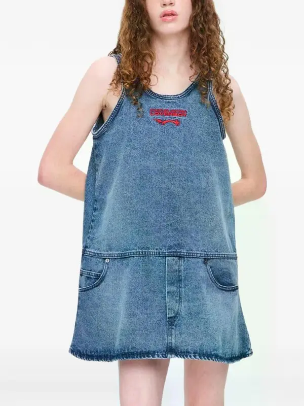 CHARLES JEFFREY Sleeveless Denim Dress
