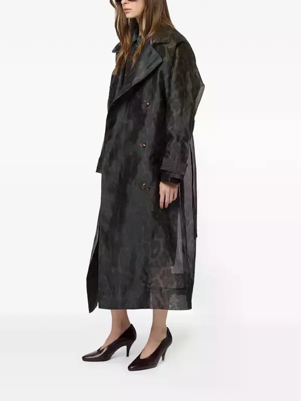 Apparis Lana Belted Trench Coat - Black