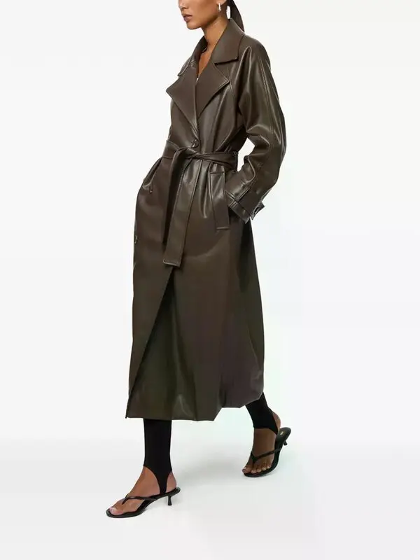 Apparis Lana Belted Trench Coat - Brown