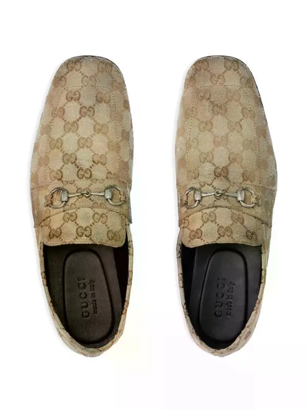 Gucci Gg Horsebit Loafers - Neutrals