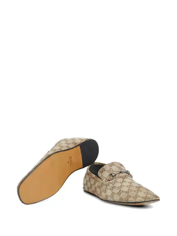 Gucci Gg Horsebit Loafers - Neutrals