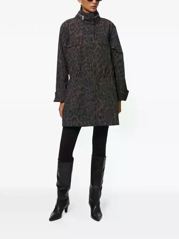 Apparis Bea Leopard-print Raincoat - Brown