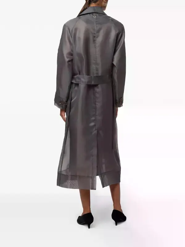 Apparis Lana Belted Trench Coat - Grey