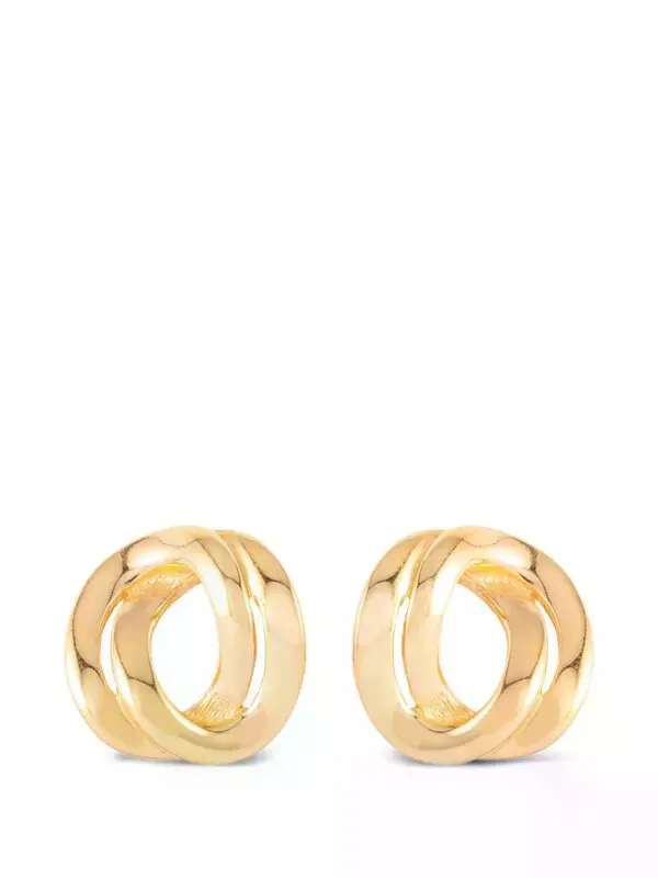 MONET Circle Post-back Earrings - Gold