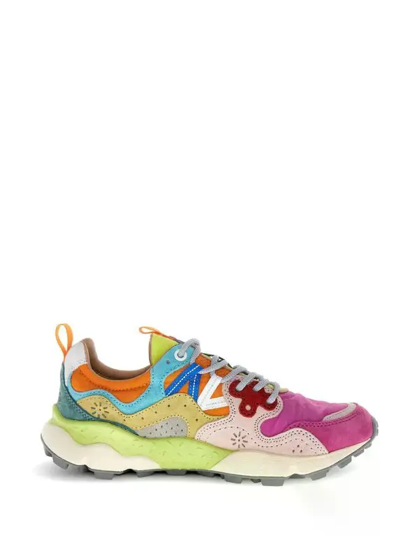 FLOWER MOUNTAIN Nubuck Leather Sneakers - Pink
