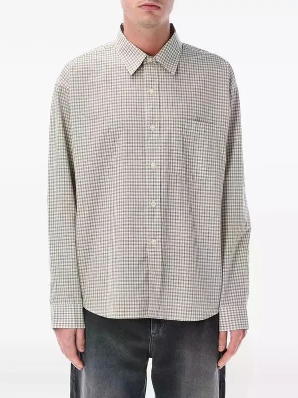 MFPEN Checkered Pocket Shirt - Neutrals