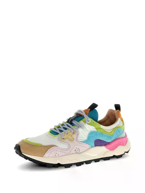 FLOWER MOUNTAIN Nubuck Leather Sneakers - Neutrals