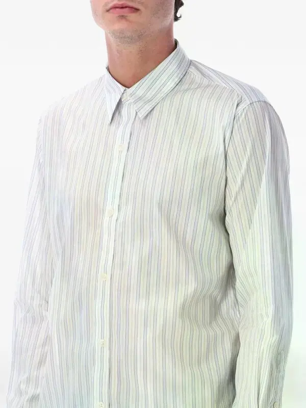 MFPEN Striped Pattern Shirt - White