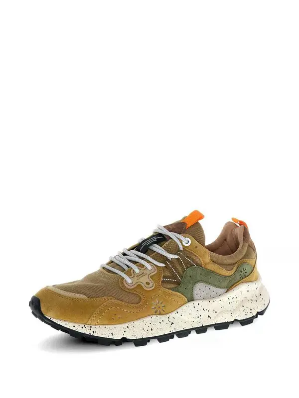FLOWER MOUNTAIN Nubuck Leather Sneakers - Neutrals