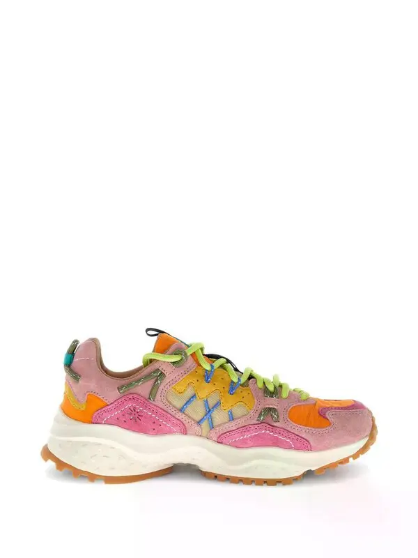 FLOWER MOUNTAIN Nubuck Leather Sneakers - Pink