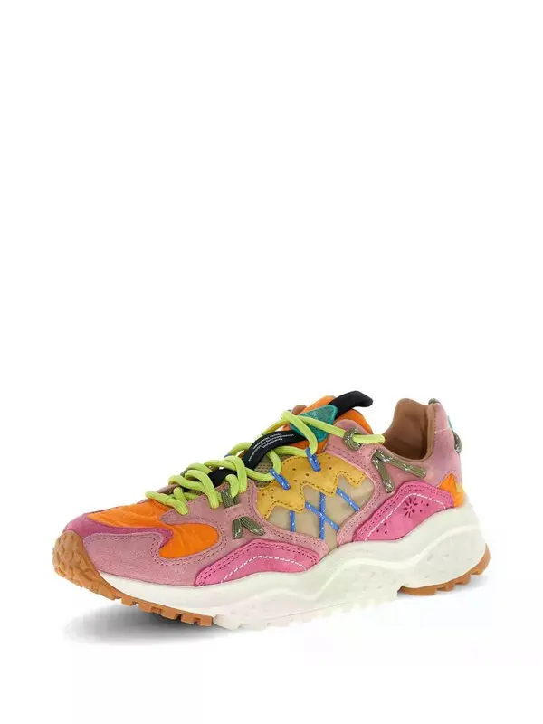 FLOWER MOUNTAIN Nubuck Leather Sneakers - Pink