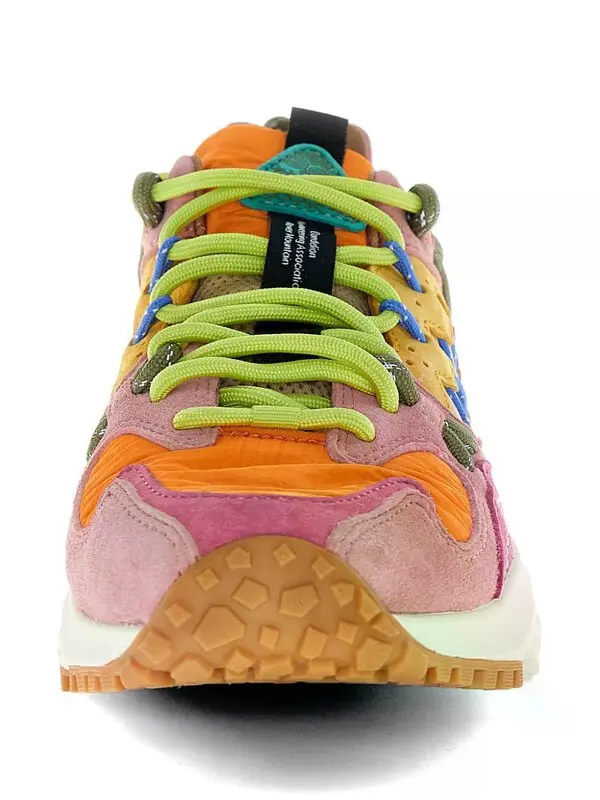FLOWER MOUNTAIN Nubuck Leather Sneakers - Pink