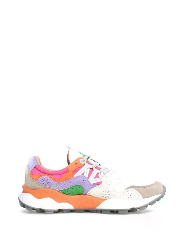 FLOWER MOUNTAIN Nubuck Leather Sneakers - Neutrals