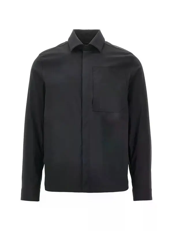 Herno Patch Overshirt - Black