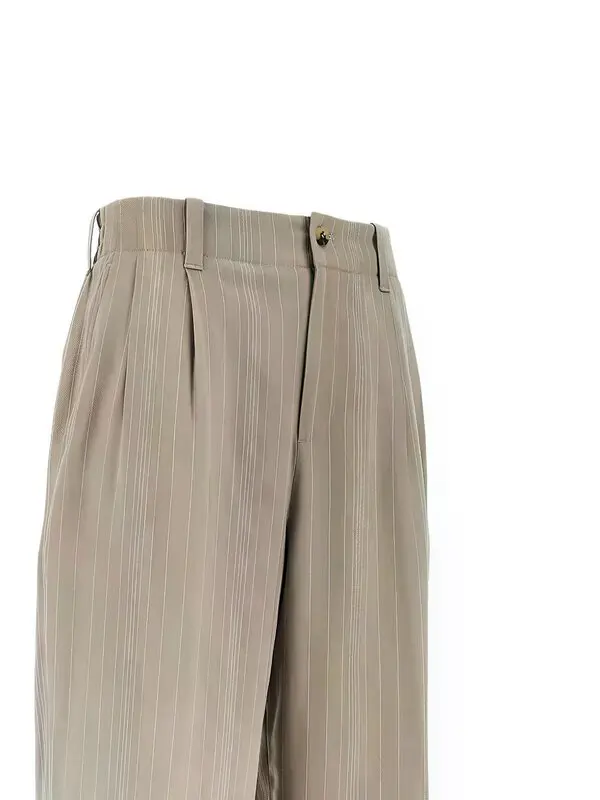 GOLDEN GOOSE Pinstripe Trousers - Neutrals