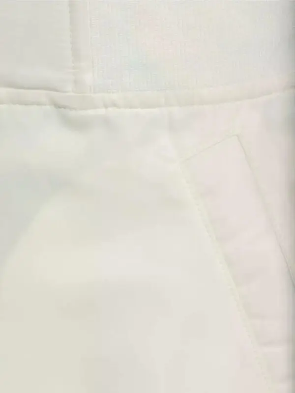 Sacai Ruffled Pleated A-line Skirt - White