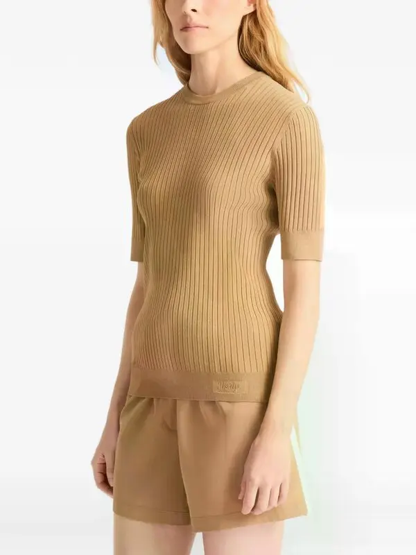 Fusalp Jadou Ribbed Short-sleeve T-shirt - Brown