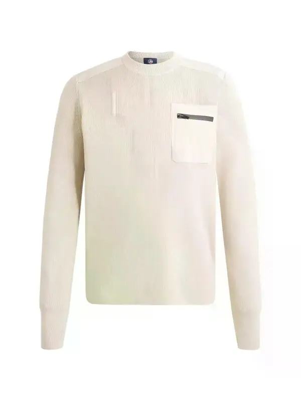 Fusalp Tevan Chest-pocket Wool Sweater - Neutrals