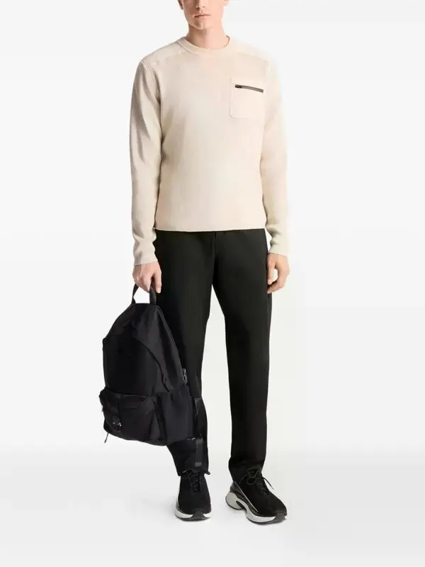 Fusalp Tevan Chest-pocket Wool Sweater - Neutrals